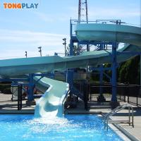China Customized Color Fiberglass Water Slide with Max Capacity >500kg and Allowable Passenger >8 for Resorts and Water Parks for sale
