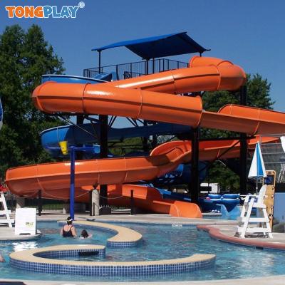 China Outdoor Exercise Park Aquatic Water Park Equipment Slide for Outdoor Pool for sale