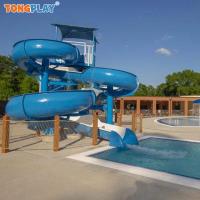 China Customized Color Fiberglass Water Slide with Max Capacity >500kg and Allowable Passenger >8 for Aquatic Play Equipment for sale