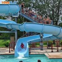 China Customized Color Fiberglass Water Slide with Max Capacity >500kg and Allowable Passenger >8 for Aquatic Play Equipment for sale