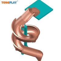 China Customized Color Fiberglass Spiral Water Slide with Max Capacity >500kg and Allowable Passenger >8 for Commercial Pools for sale