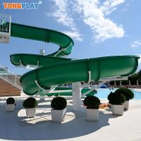 China Water Amusement Game Park Equipment Single Fiber Glass Slide for Children for sale