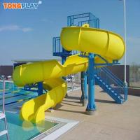 China Commercial Fiberglass Spiral Water Slide with Max Capacity >500kg and Customized Color for >8 Passengers for sale
