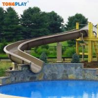 China Commercial Fiberglass Spiral Water Slide with Max Capacity >500kg and Customized Color for >8 Passengers for sale