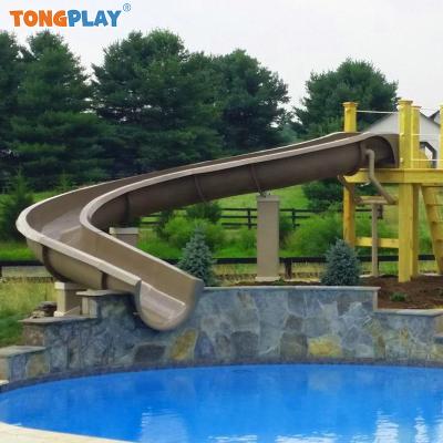 China Commercial Fiberglass Spiral Water Slide with Max Capacity >500kg and Customized Color for >8 Passengers for sale
