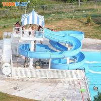 China Commercial Water Park Swimming Pool Slides Fiberglass High Quality for Sale for sale