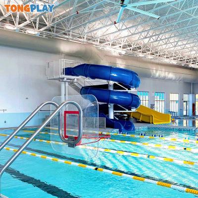 China Commercial Water Park Swimming Pool Slides Fiberglass High Quality for Sale for sale