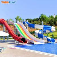 China Kids Water Park Fun Water Equipment Playground Swimming Pool Accessories Spiral Slide for Kids for sale