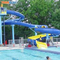 China Kids Water Park Fun Water Equipment Playground Swimming Pool Accessories Spiral Slide for Kids for sale