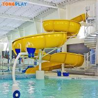 China Fiberglass Steel Metal Spiral Water Slide with Max Capacity >500kg and Customized Color for Water Parks for sale