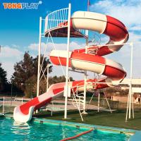 China Outdoor Water Park Playground Equipment Fiberglass Pool Slides for Kids for sale