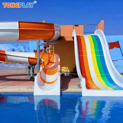China Customize Children Water Slide Park Water Slide for Swimming Pool Fiberglass Slide for sale