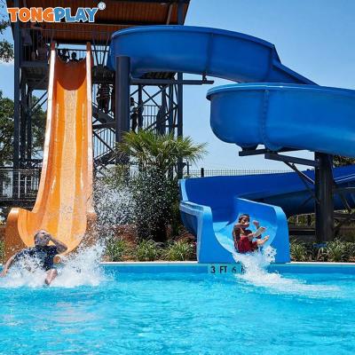 China Outdoor Amuse Game Park Kid Family Fun Water Slide Fiberglass Pool Slides for Sale for sale