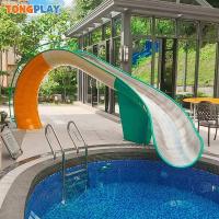 China Swim Slide Adults Fiberglass Water Slide Set Aqua Park Water Play Equip Fiberglass Kids Playground Indoor Water Park for sale