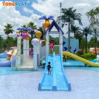 China Commercial Outdoor Fiberglass Water Slide with 500kg Max Capacity and Customized Color for Water Parks for sale