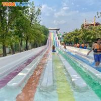 China Customized Design Eco-friendly Fiberglass Water Slide with >500kg Capacity for Aqua Parks for sale