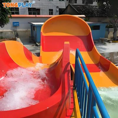 China Commercial Fiberglass Water Slide for Aqua Parks with Customizable Size and Eco-Friendly Design for sale