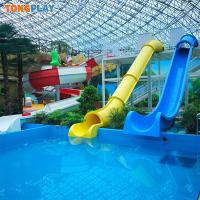China Eco-Friendly Fiberglass Water Slide with Customized Color and >500kg Max Capacity for Commercial Aqua Parks for sale