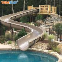 China Customizable Eco-friendly Fiberglass Water Slide for High Capacity Commercial Aqua Parks for sale