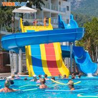 China Fiberglass Water Slide with Customized Sizes and Eco-friendly Design for Commercial Water Playground Equipment for sale