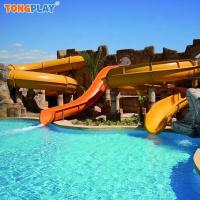 China Fiberglass Water Slide with Customized Sizes and Eco-friendly Design for Commercial Water Playground Equipment for sale
