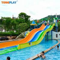 China Commercial Fiberglass Water Slide with Customized Sizes and Eco-friendly Design for Aqua Parks for sale