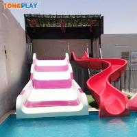 China Water Park Swimming Pool Equipment Fiberglass Large Spiral Water Slide for Sale for sale
