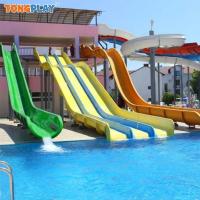 China Commercial Fiberglass Water Slide for Aqua Parks with Customized Sizes and Eco-friendly Design for sale