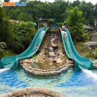 China Commercial Fiberglass Water Slide and Playground Equipment with Customized Sizes for Water Parks for sale