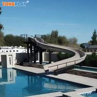 China New Arrival Fiberglass Water Slide Combination Spiral Water Slide Popular Children Water Entertainment Water Slide for sale