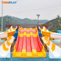 China Large Water Fiberglass Slide Professional Water Slide Equipment Amusement Park Facilities for sale