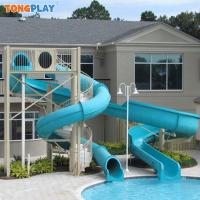 China Factory-direct Large Capacity Fiberglass Spiral Slide with Customizable Design for Eco-friendly Water Parks for sale