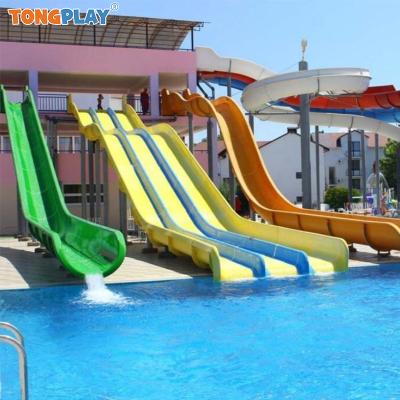 China Eco-Friendly Fiberglass Water Slide with Customized Sizes and High Capacity for Aqua Parks for sale