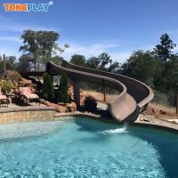 China Eco-Friendly Fiberglass Water Slide with Customized Sizes and High Capacity for Aqua Parks for sale
