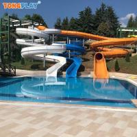 China High Quality Customized Fiberglass Water Slides for Kids Water Play Equipment Swimming Pools Water Park Design for sale