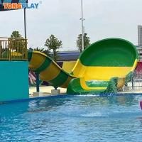 China Commercial Fiberglass Spiral Slide Double Combination Children Underground Swimming Pool Equipment Use of Water Park for sale