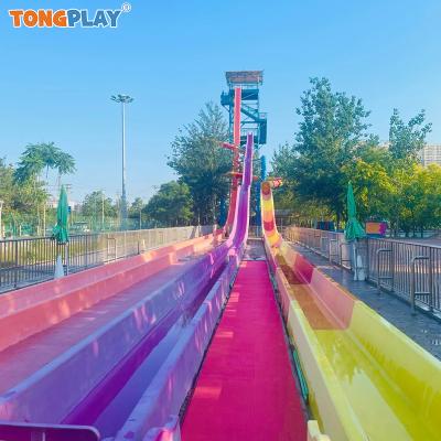 China High Quality Most Popular rainbow Slide Water Park Happy Adult Children Outdoor Amusement Water Playground for sale