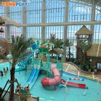 China Commercial Outdoor Water Parks Play Equipment Aqua Theme Park Rides Customization Adult Large High Speed Slide High for sale