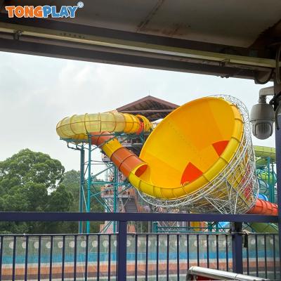 China Fiberglass Water Slide for Aqua Parks with Customized Sizes and Eco-friendly Design for sale