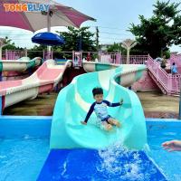China Fiberglass Water Slide for Aqua Parks with Customized Sizes and Eco-friendly Design for sale
