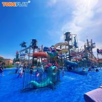 China Fiberglass Steel Metal Spiral Water Slide for Eco-friendly Customized Sizes in Water Parks for sale