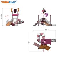 China Customized Sizes Fiberglass Steel Metal Water Slide with Eco-friendly Design for Aqua Parks for sale