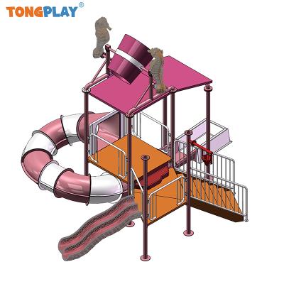 China Commercial Outdoor  Swimming Pool Water Playhouse Set Toy Games with Water Bucket for sale
