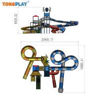 China Water Park Slides Outdoor Residential Home Use Fiberglass Material for Kids and Adults for sale