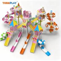 China Water Park Slides Outdoor Residential Home Use Fiberglass Material for Kids and Adults for sale