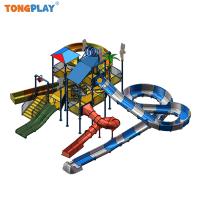 China Kids Outdoor Indoor Playground Fiberglass Water House Slides 15m UV Protection for Amusement Park Water Games for sale