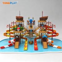 China Water park fun entertainment equipment that makes people happy double raft slide for sale