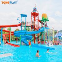 China Water park fun entertainment equipment that makes people happy double raft slide for sale