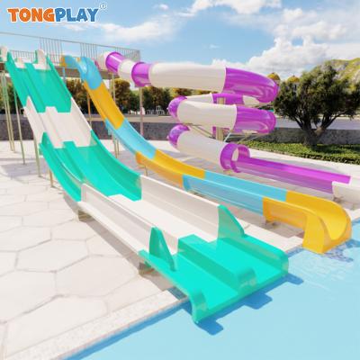China Deep Water Areas Fiberglass Large Adult Slide Amusement Park Equipment for sale