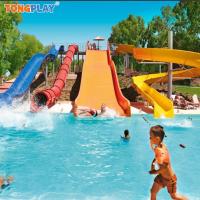 China Deep Water Areas Fiberglass Large Adult Slide Amusement Park Equipment for sale